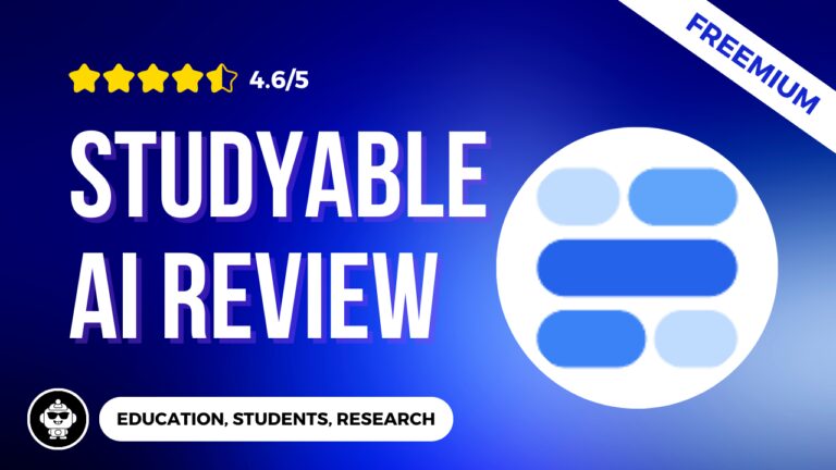 Studyable Review 2025 - Pricing, Alternatives & Tutorial | Best Free AI Tools