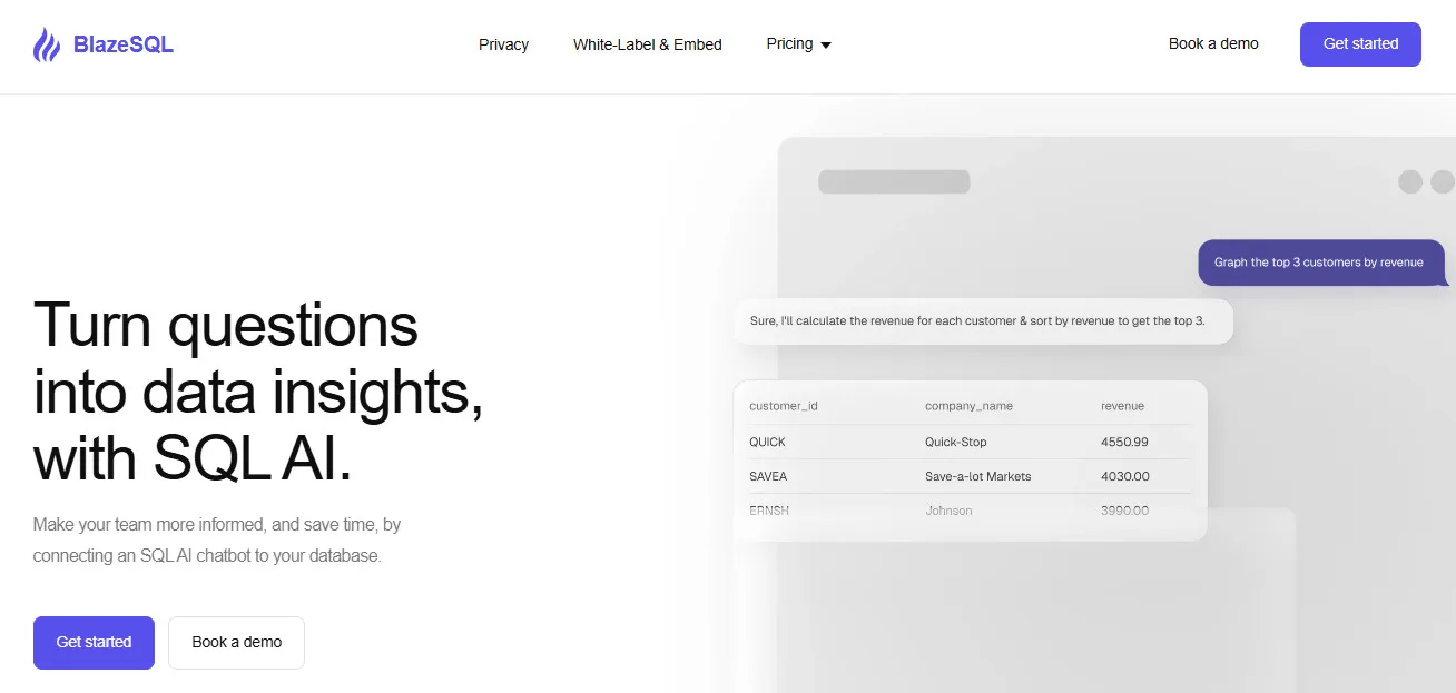 Blaze SQL AI Review 2025 - Pricing, Alternatives & Tutorial | Best Free AI Tools