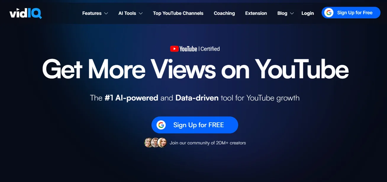 VidIQ AI Review 2025 - Pricing, Alternatives & Tutorial | Best Free AI ...